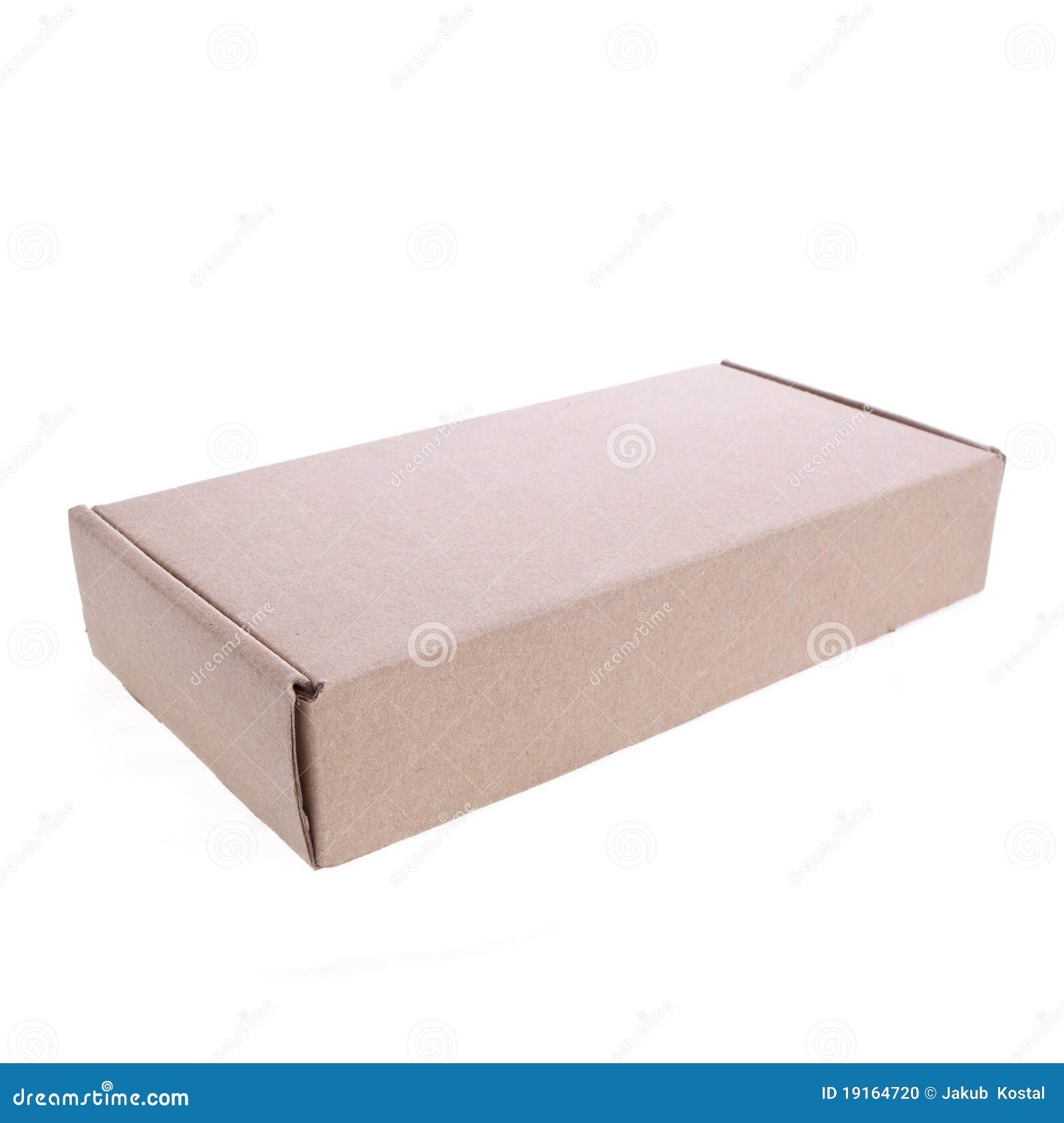 Empty close paper box stock photo. Image of blank, retail - 19164720