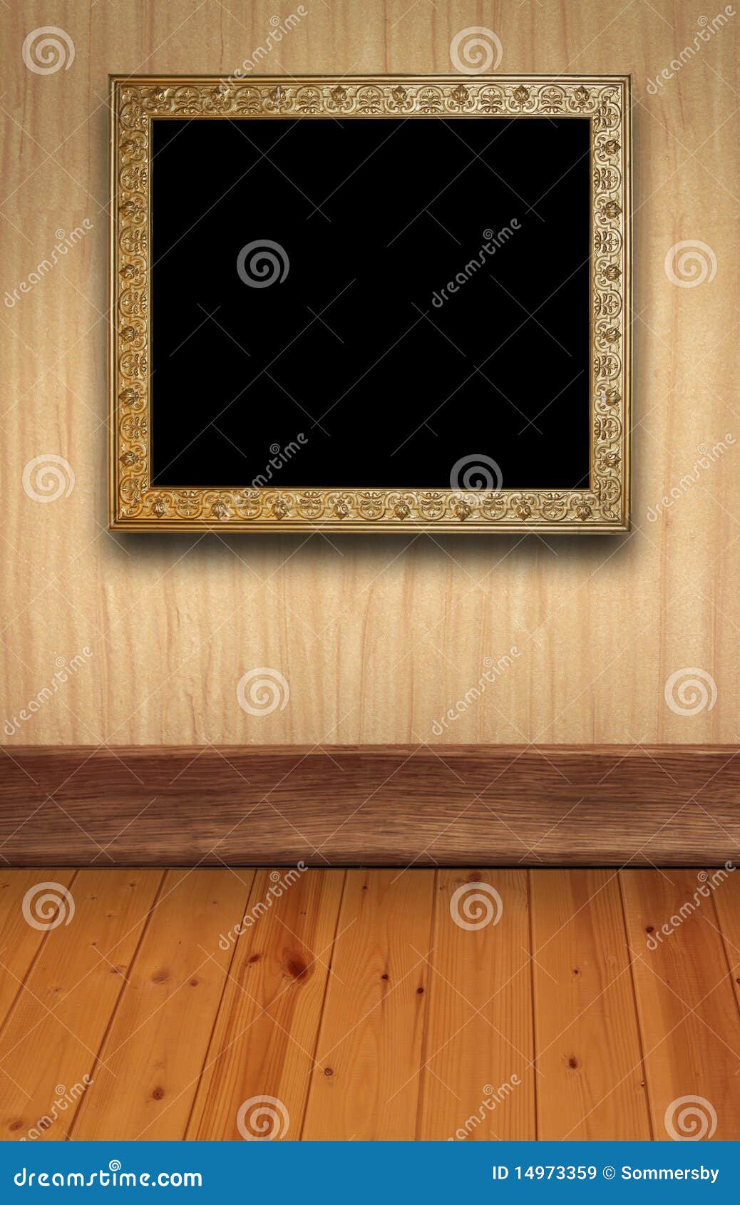 Empty Close Up Kitchen Counter With Brown Faience Tiled Wall And Marble ...