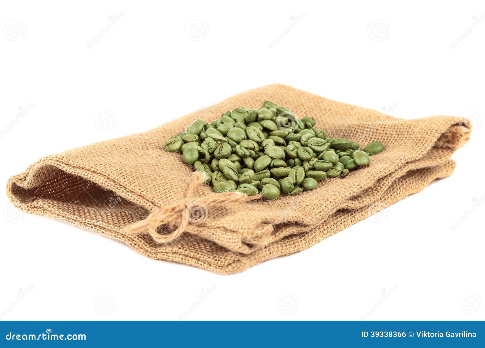 Empty Coffee Bag Made from Burlap Sack. Stock Photo - Image of concept ...