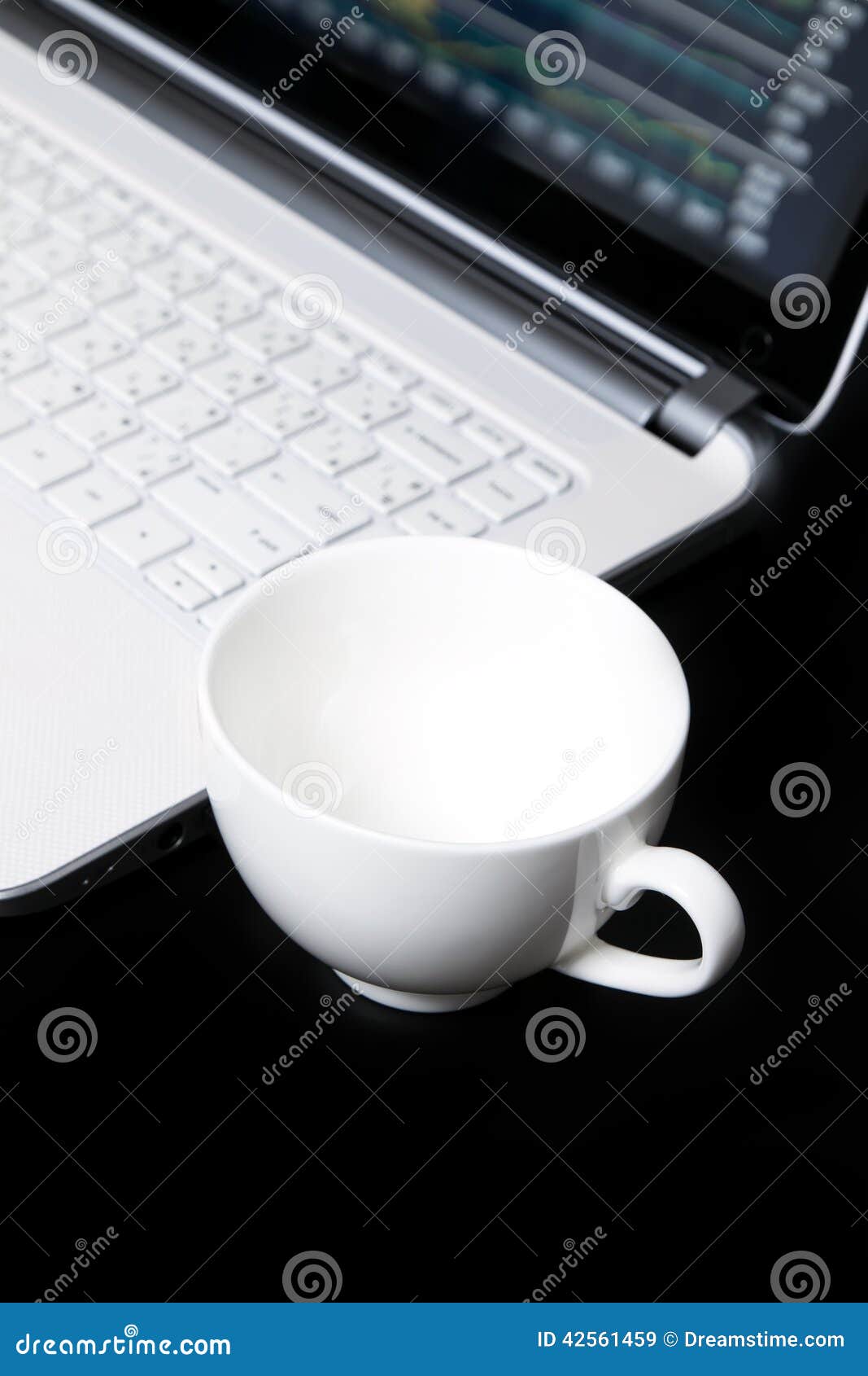 Empty Coffee Cup, Stock Trade Stock Image - Image of closeup, coffee ...