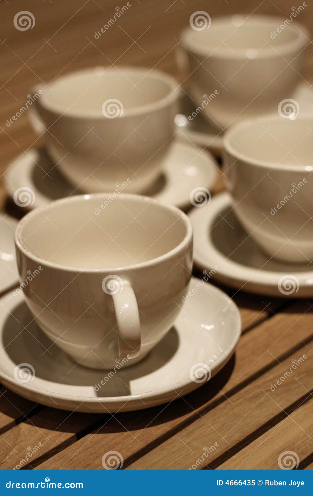 Empty coffee cups stock image. Image of porcelain, coffee - 4666435