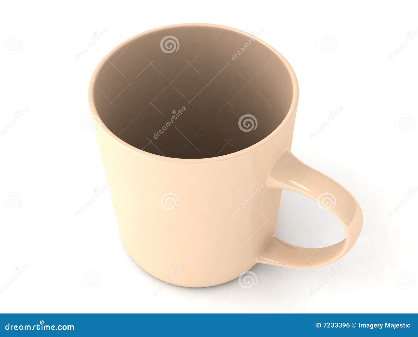 Empty coffee mug stock illustration. Illustration of pottery - 7233396
