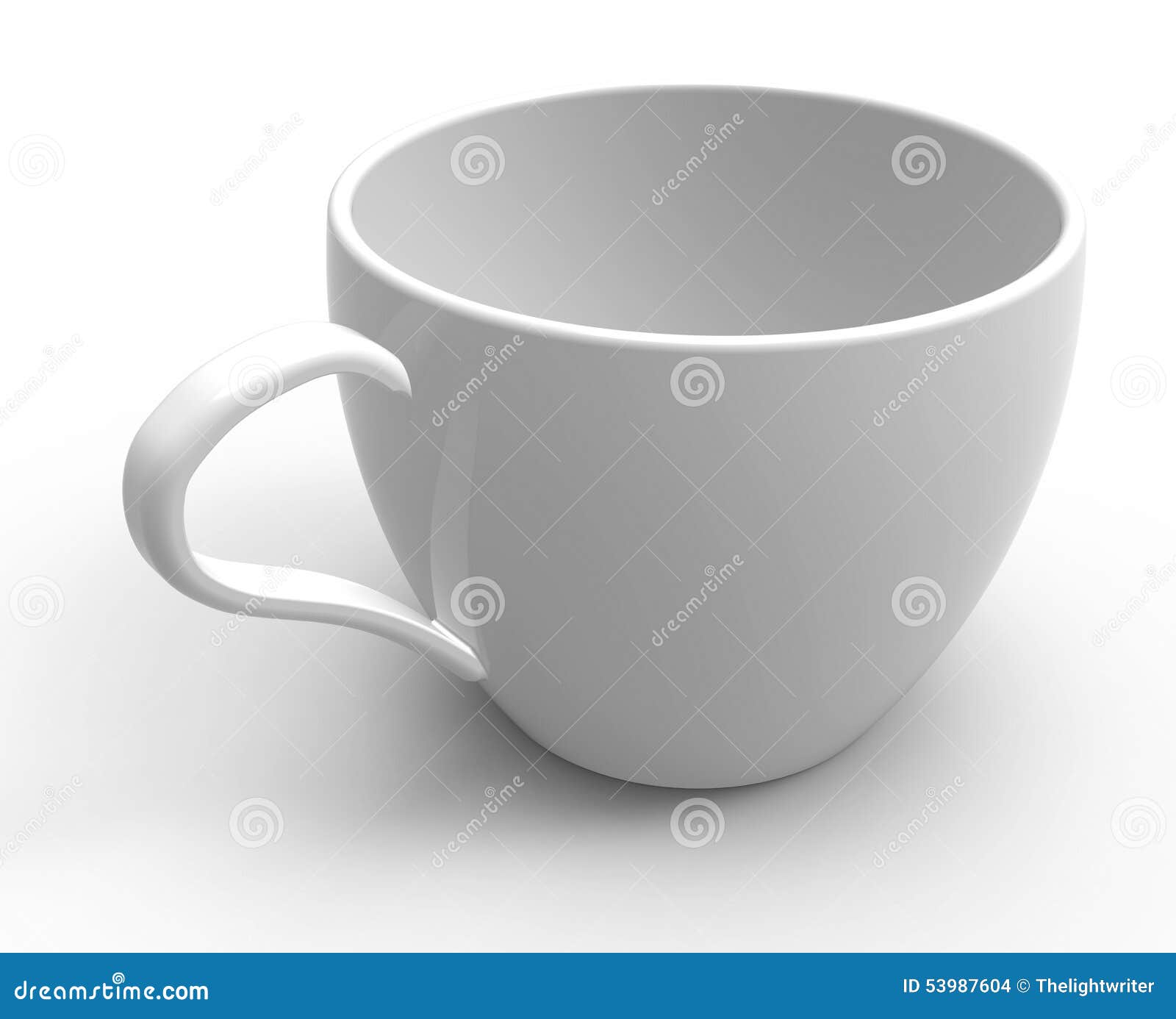 Empty coffee or tea cup stock illustration. Illustration of isolated ...