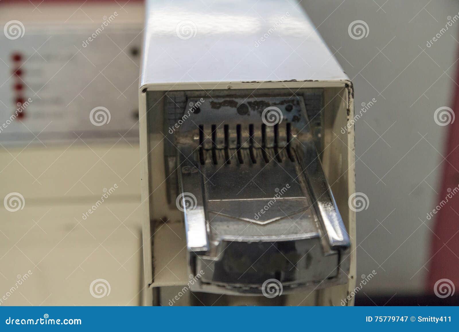 Empty coin slots stock image. Image of machine, empty - 75779747