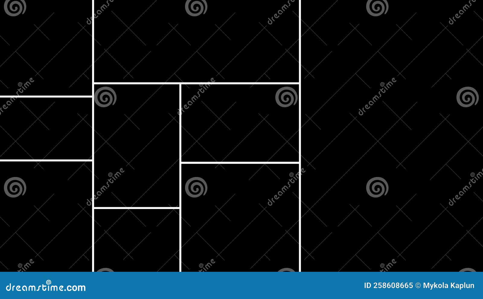 Empty Collage for Pictures. Vector Photo Frame for Memory Stock Vector ...