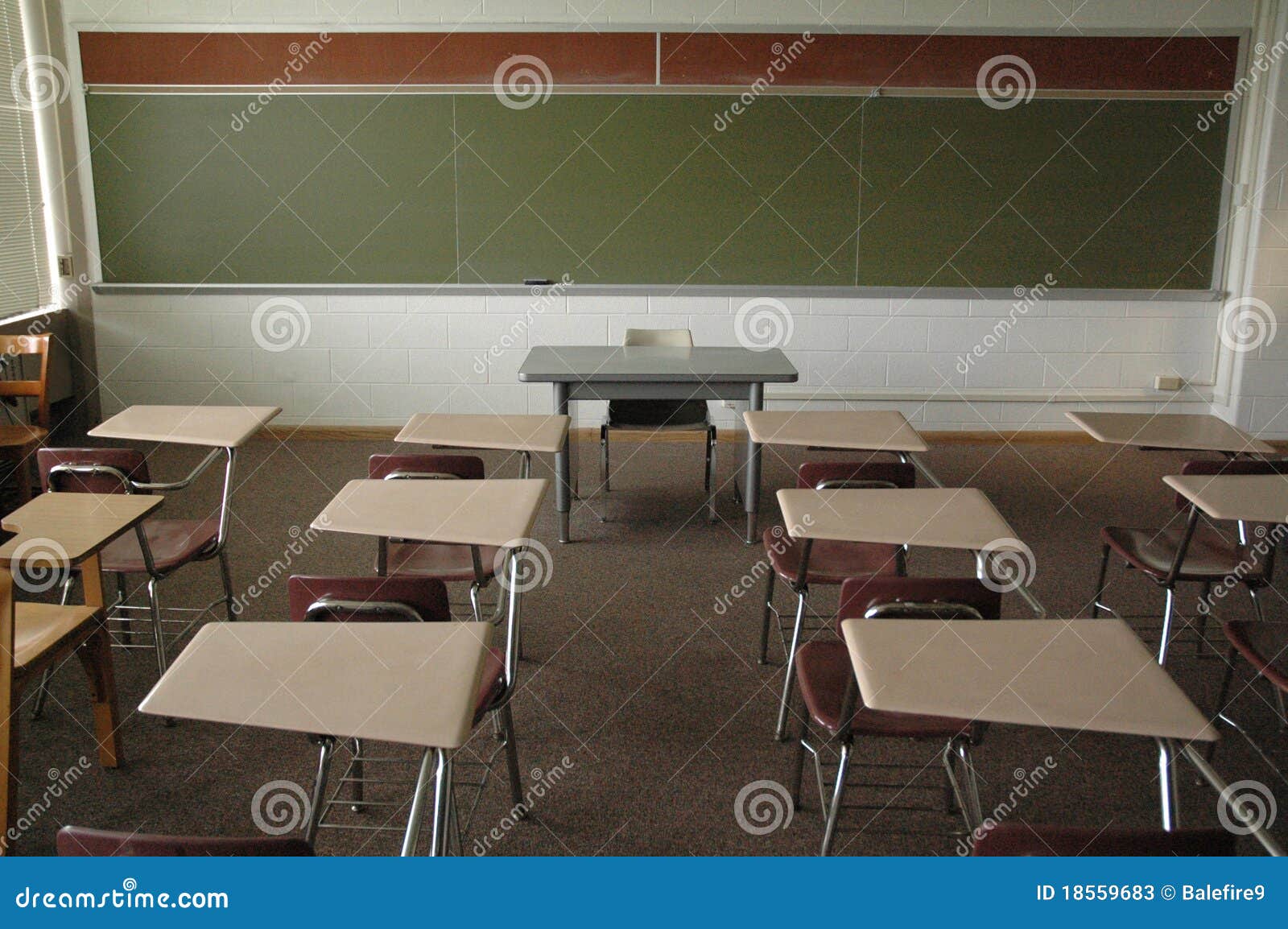 Empty College Classroom stock image. Image of classrooms - 18559683