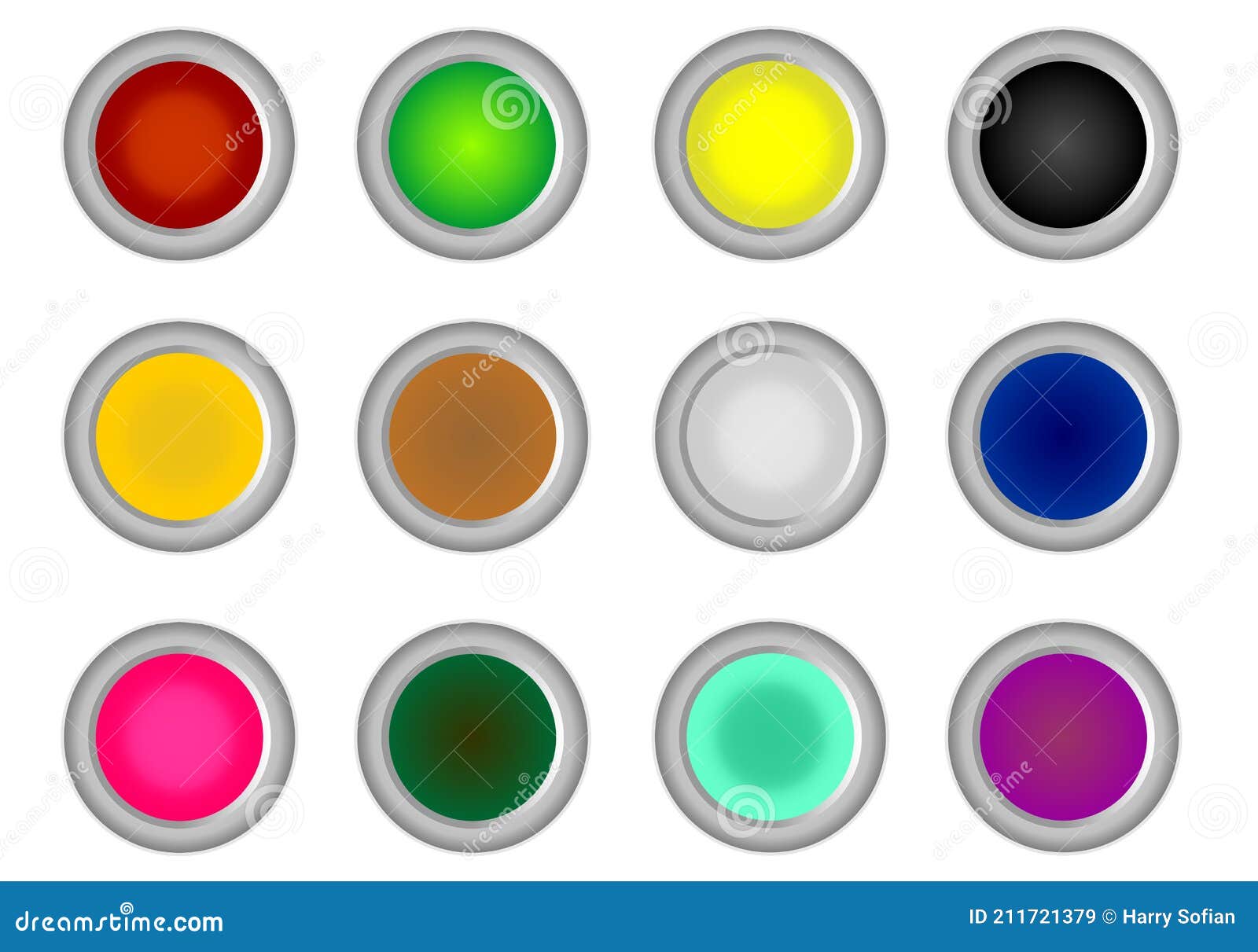 Empty Color Circle Marketing Flowchart Vector Illustration ... Empty Color Circle Marketing Flowchart Vector Illustration ...