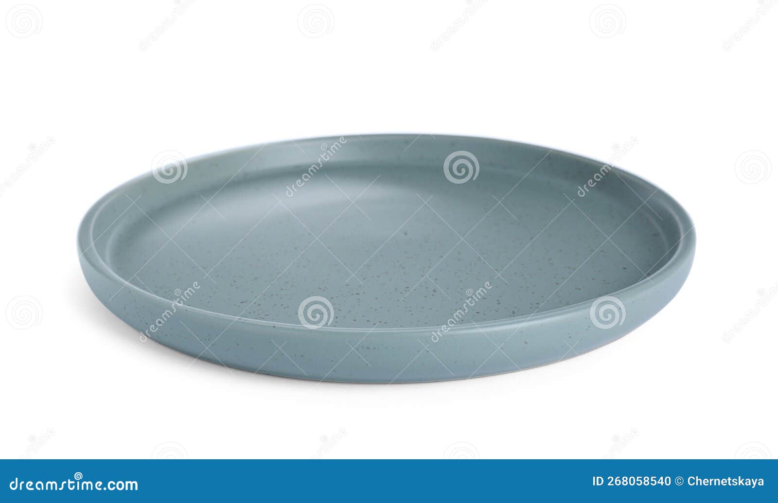 Empty Color Ceramic Plate Isolated on White Stock Photo - Image of dish ...