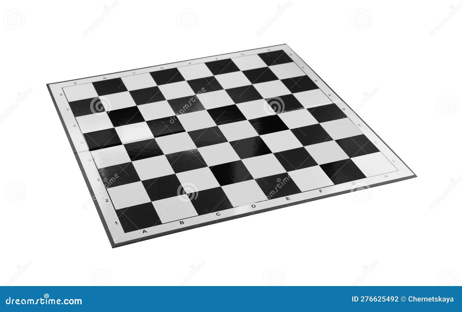 Empty Color Game Checkerboard Isolated on White Stock Photo - Image of ...