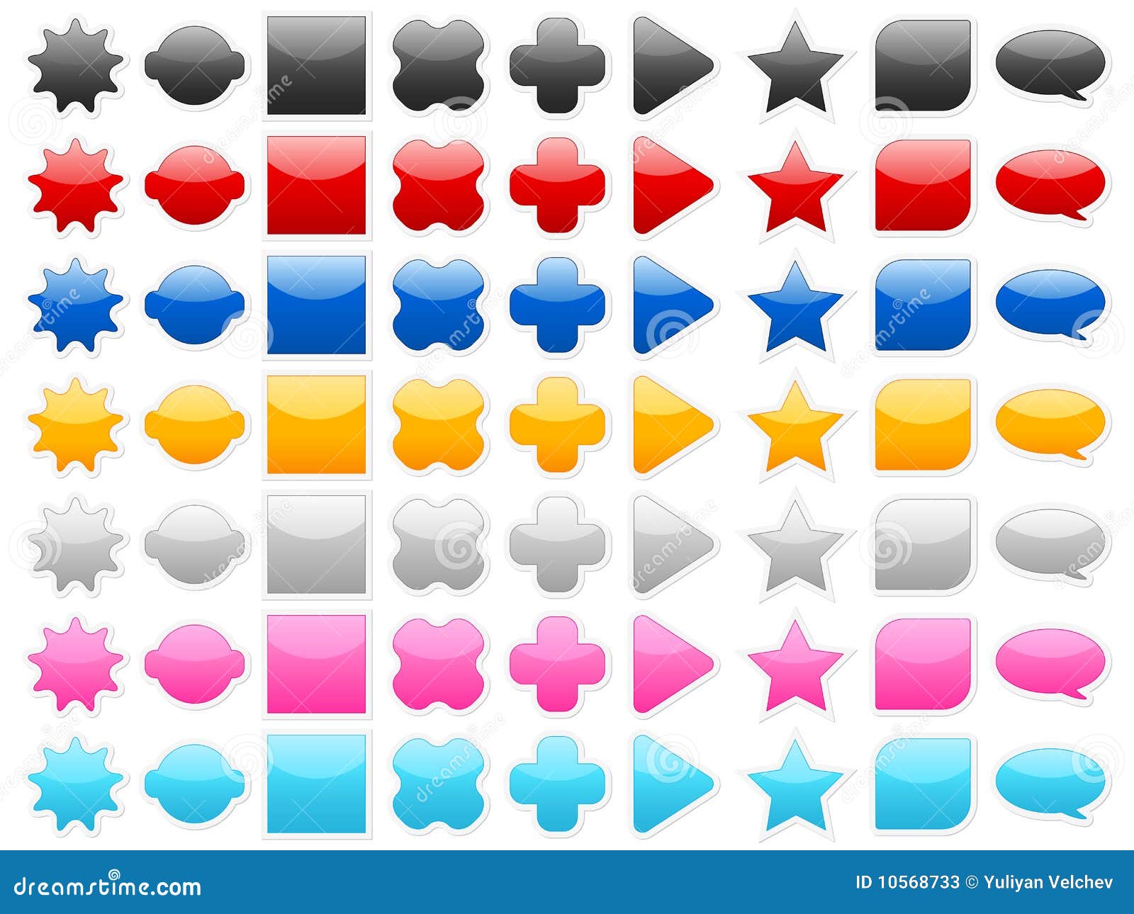 Empty color icon 3 stock vector. Illustration of yellow - 10568733