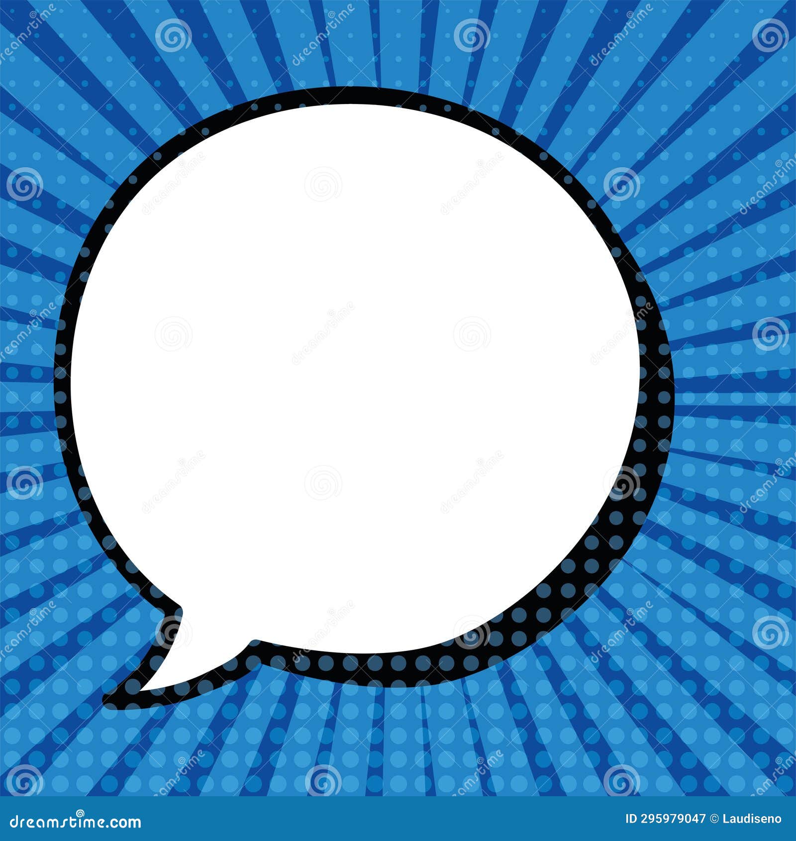 Empty Comic Bubble Chat Vector Stock Illustration - Illustration of white, chat: 295979047