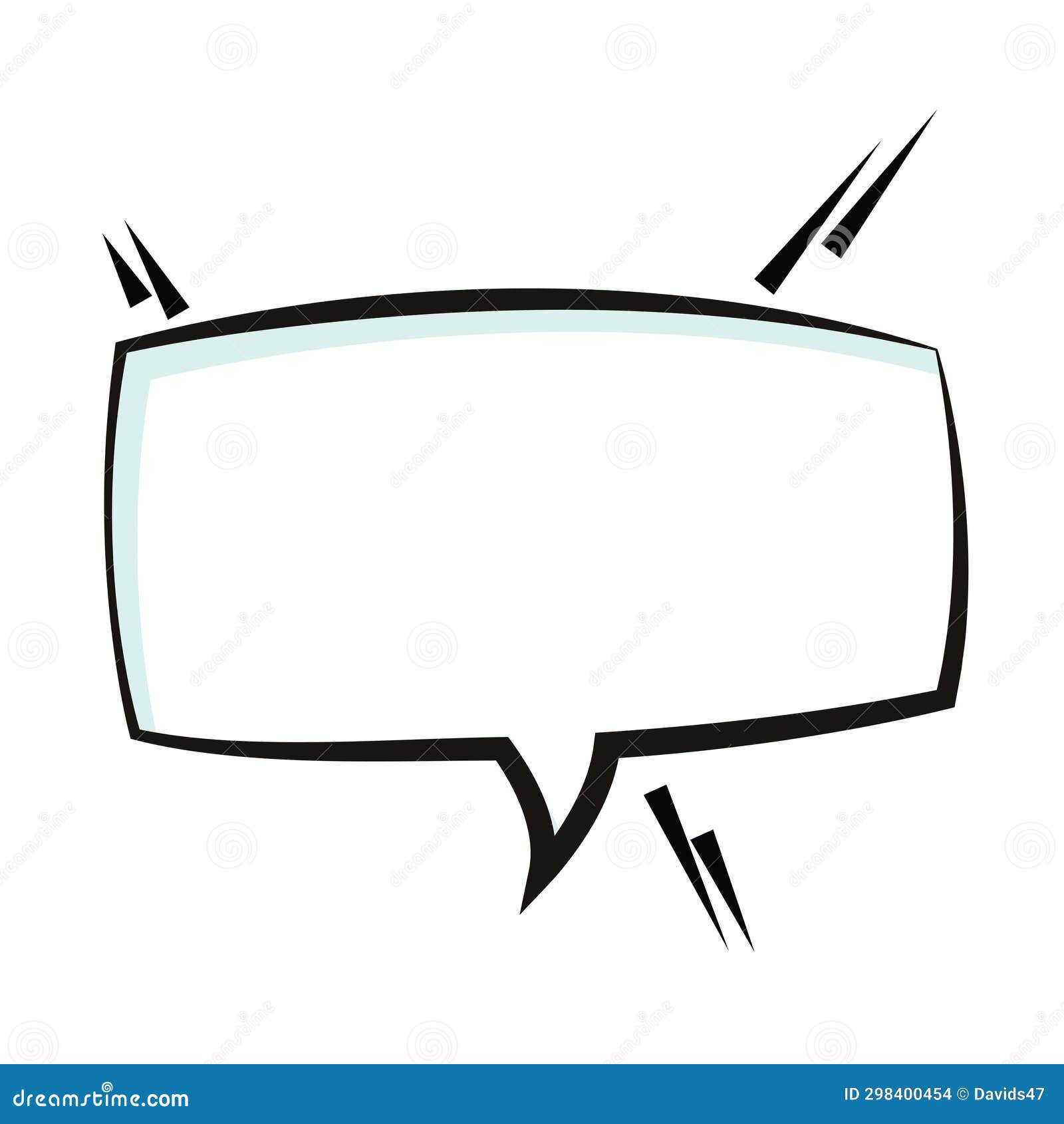 Empty Comic Bubble Chat Vector Stock Vector - Illustration of chat ...