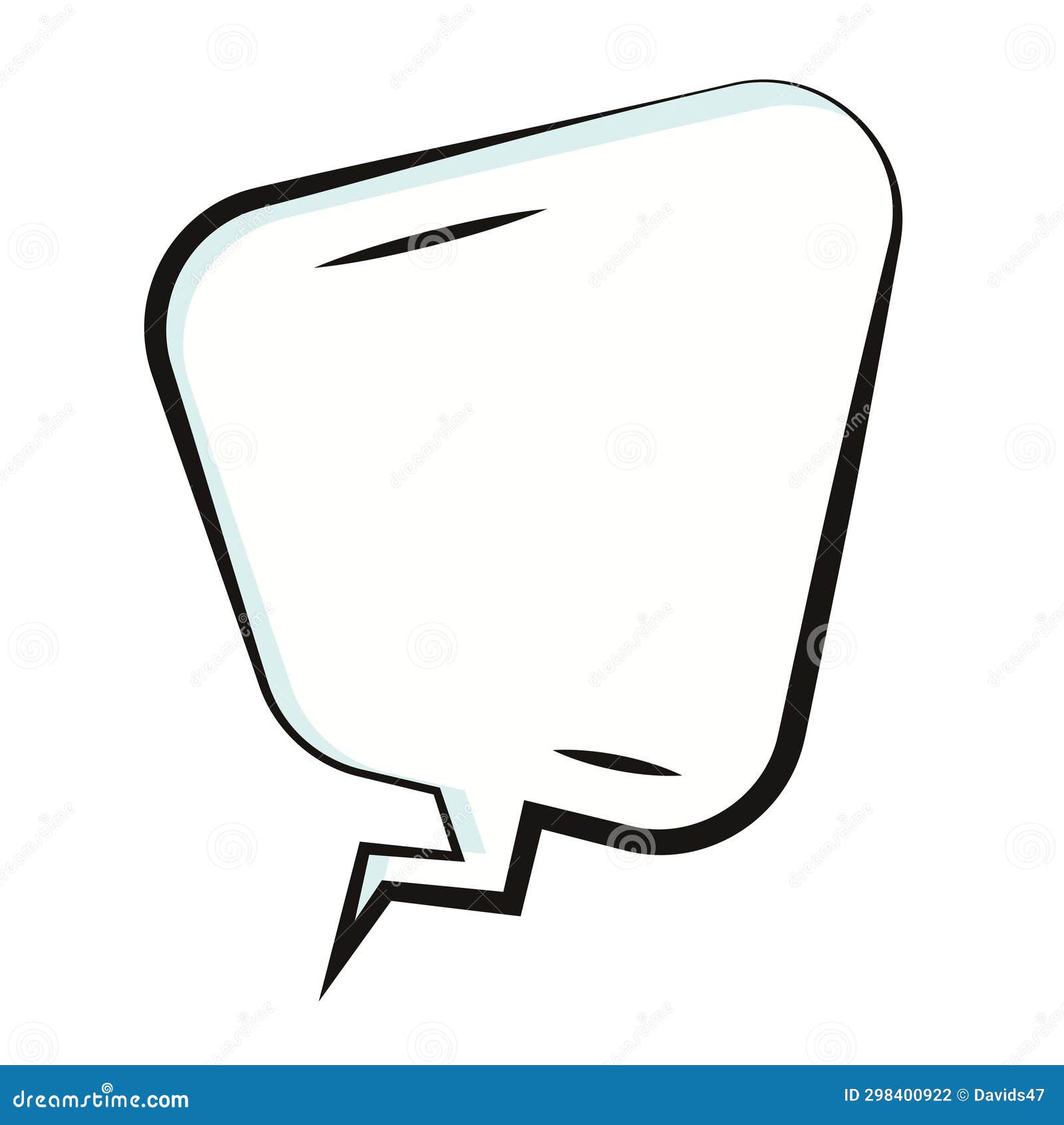 Empty Comic Bubble Chat Vector Stock Vector - Illustration of ...