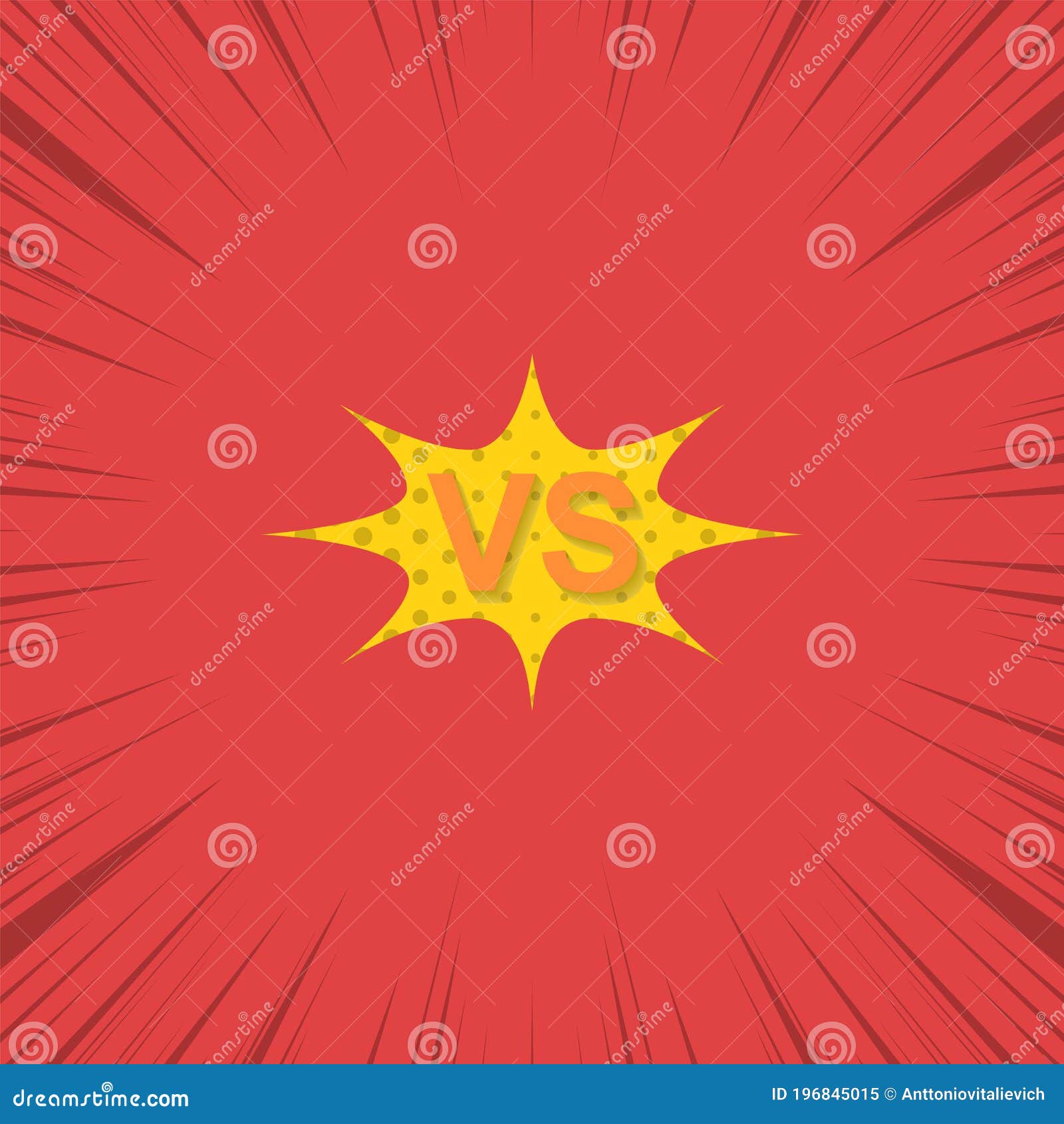 Empty Comics Versus Background for Video Game Stock Vector ...