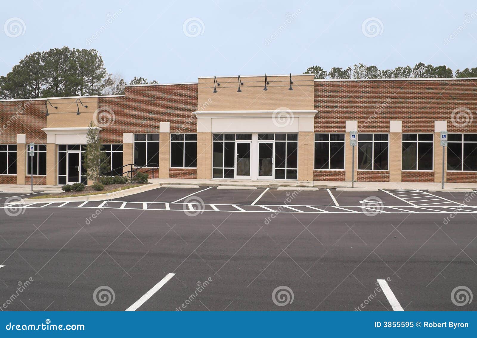 Empty Commercial Building stock image. Image of occupant - 3855595