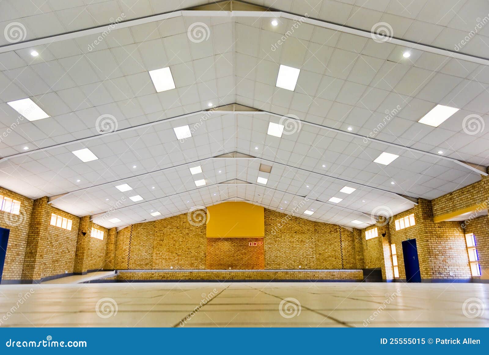 Empty Community Hall for Hire Stock Image - Image of open, floor: 25555015
