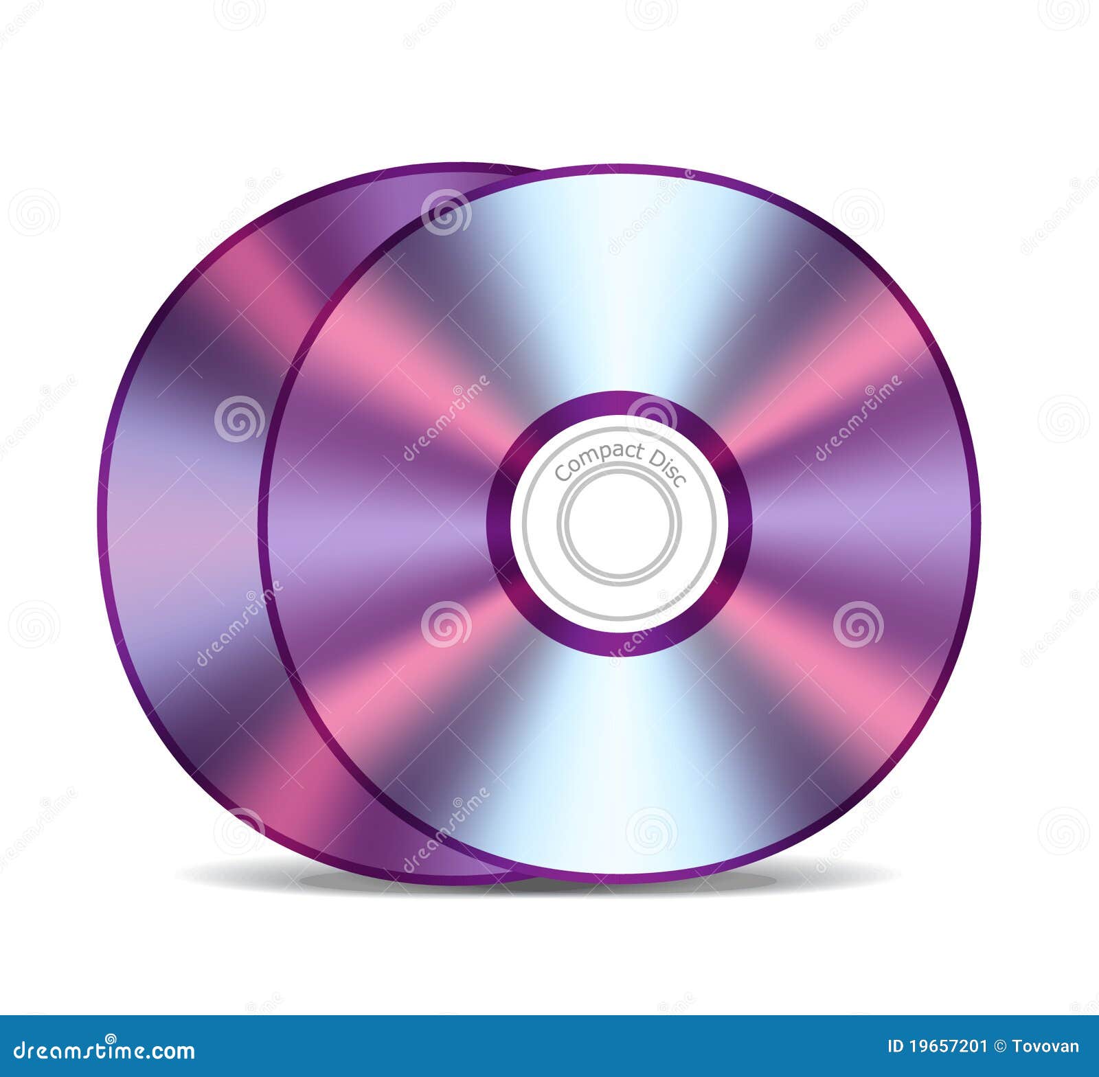 Empty compact discs stock vector. Illustration of gradient - 19657201
