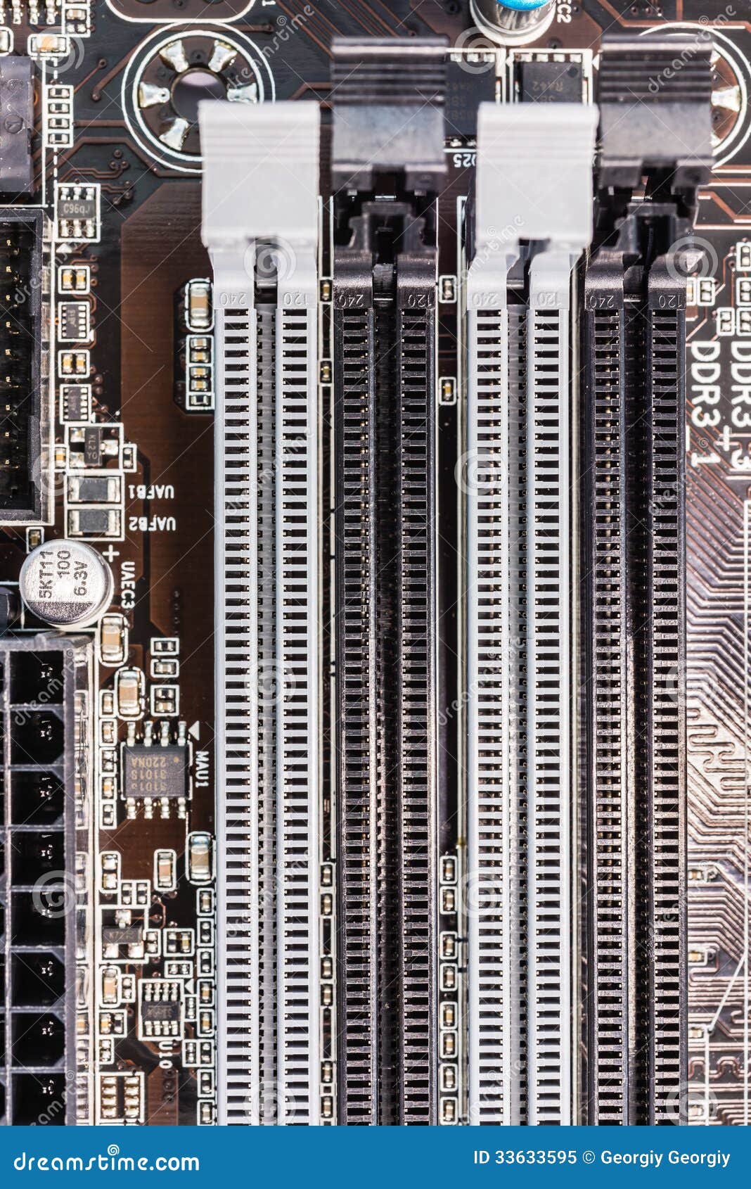 Empty Computer Memory Socket Stock Image - Image of leisure, medicine ...