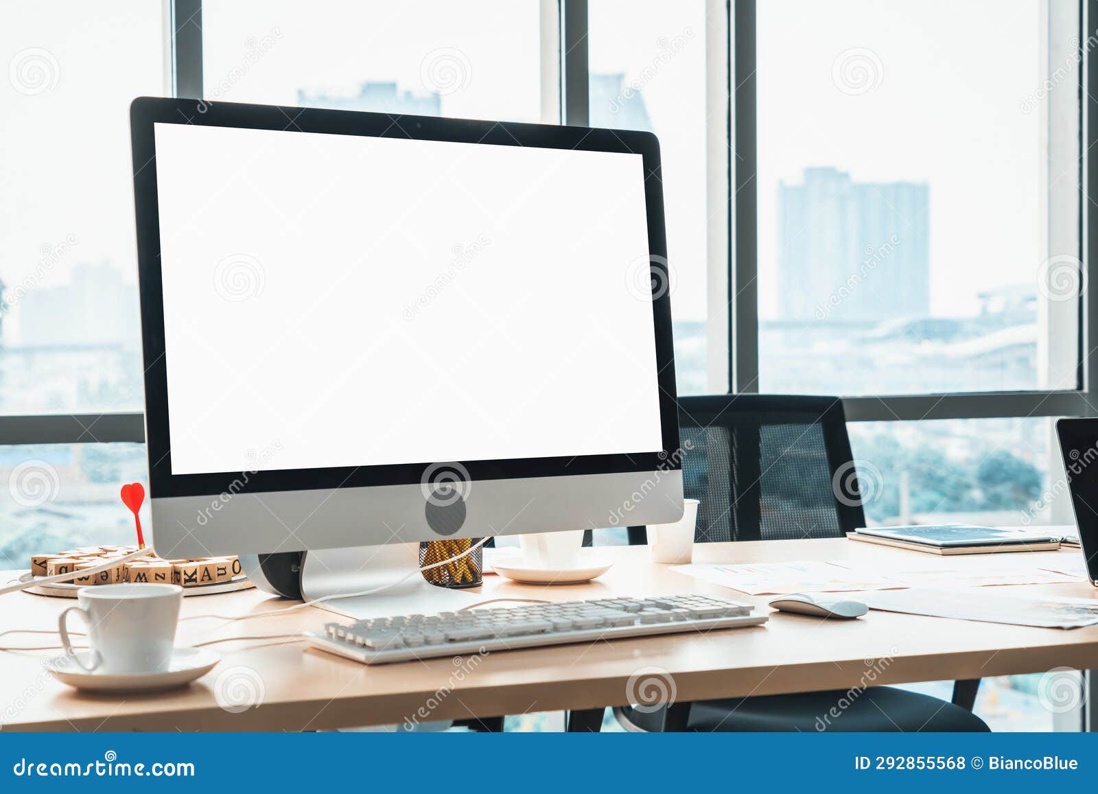 Empty Computer Monitor Screen for Design Mock Up Template Jivy Stock ...