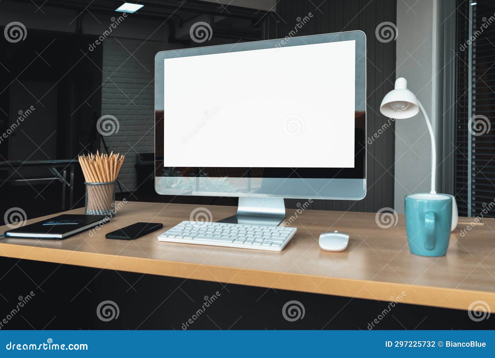 Empty Computer Monitor Screen for Design Mock Up Template Jivy Stock ...