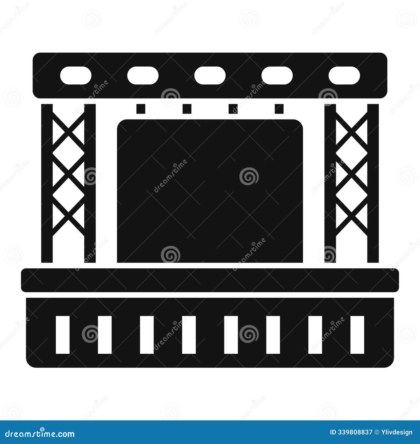 Rigging Stage Lighting Truss Royalty-Free Cartoon | CartoonDealer.com ...