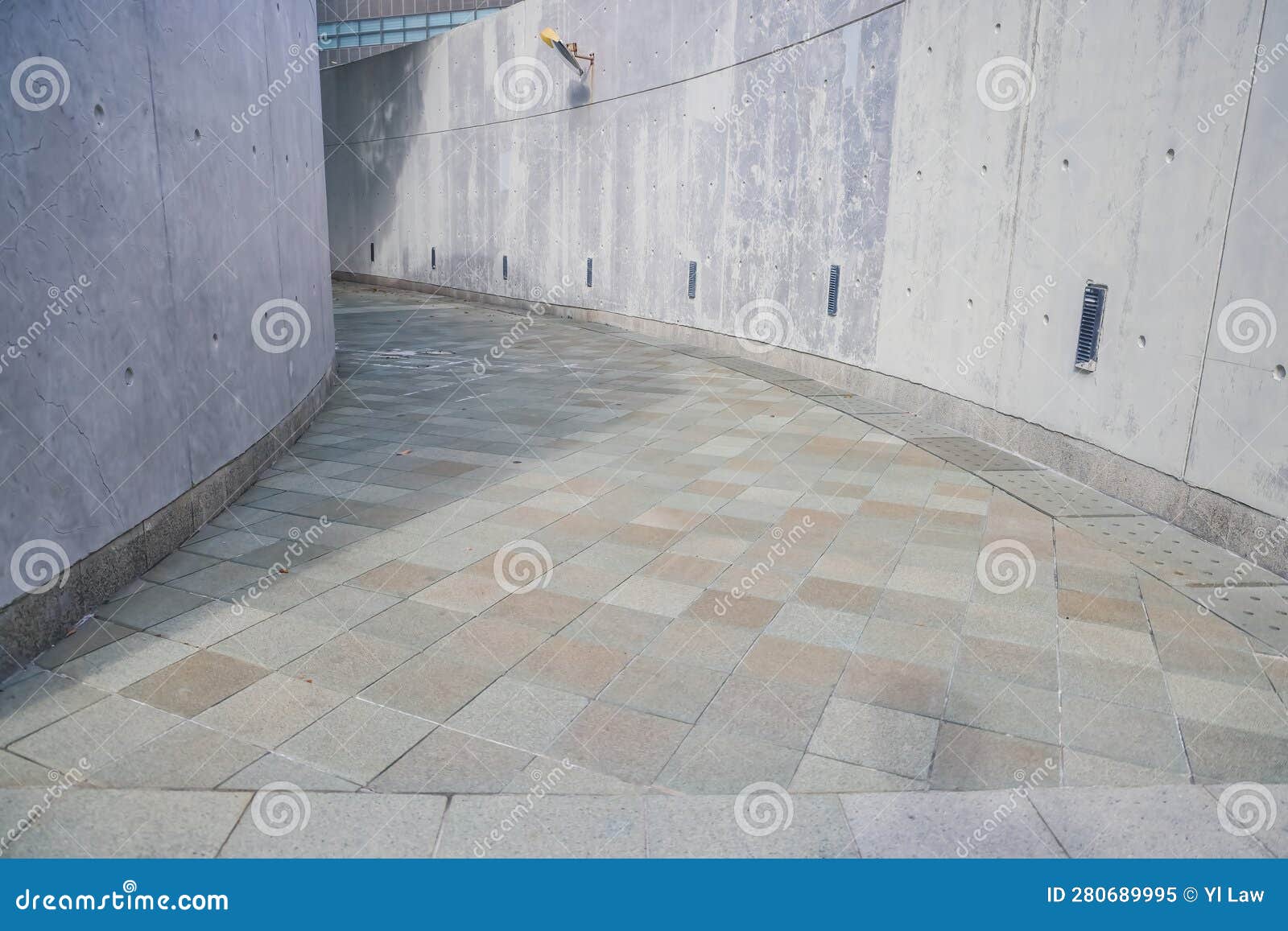 An Empty Concrete Floor, Concrete Pathway, Hk Stock Image - Image of ...