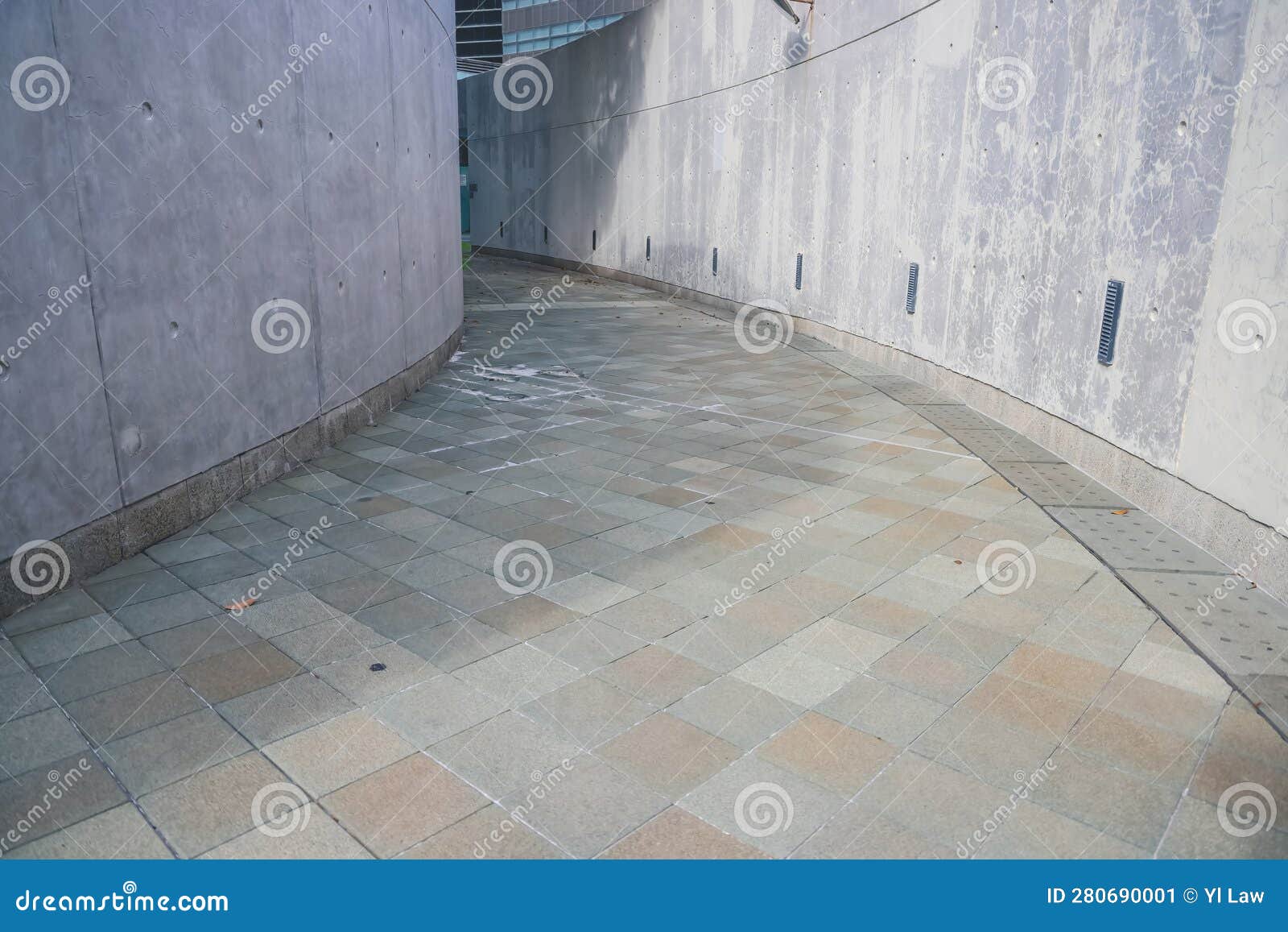 An Empty Concrete Floor, Concrete Pathway, Hk Stock Image - Image of ...