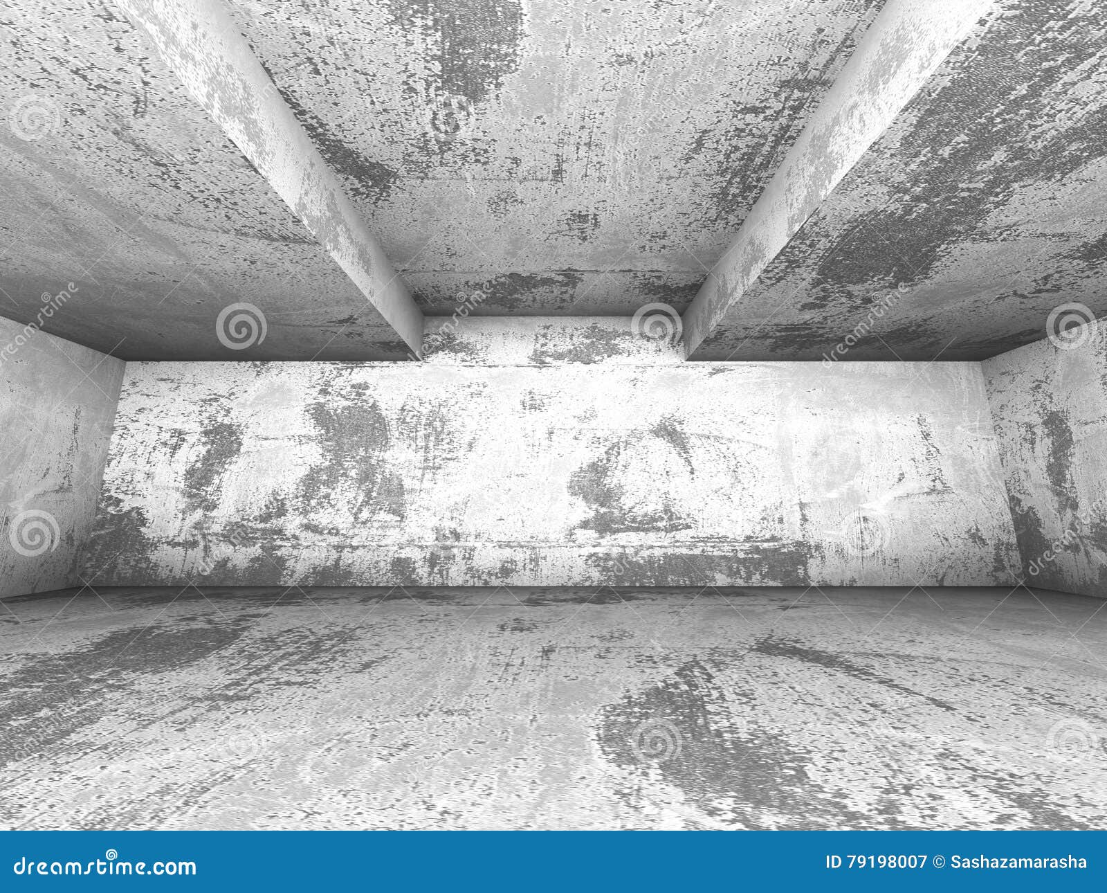 Empty Concrete Room Interior. Abstract Architecture Background Stock ...