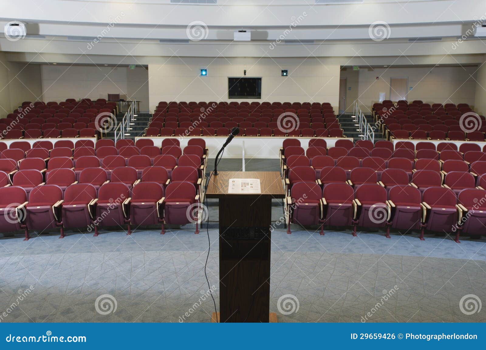 Empty Conference Auditorium Stock Photo - Image of lecture, absence ...