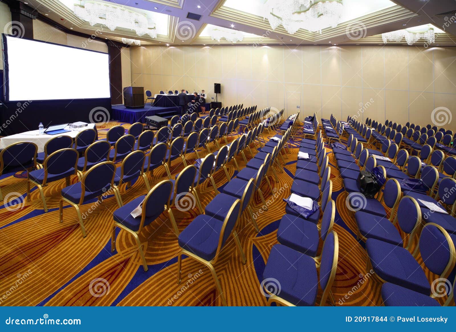 Empty conference hall editorial stock image. Image of comfortable ...