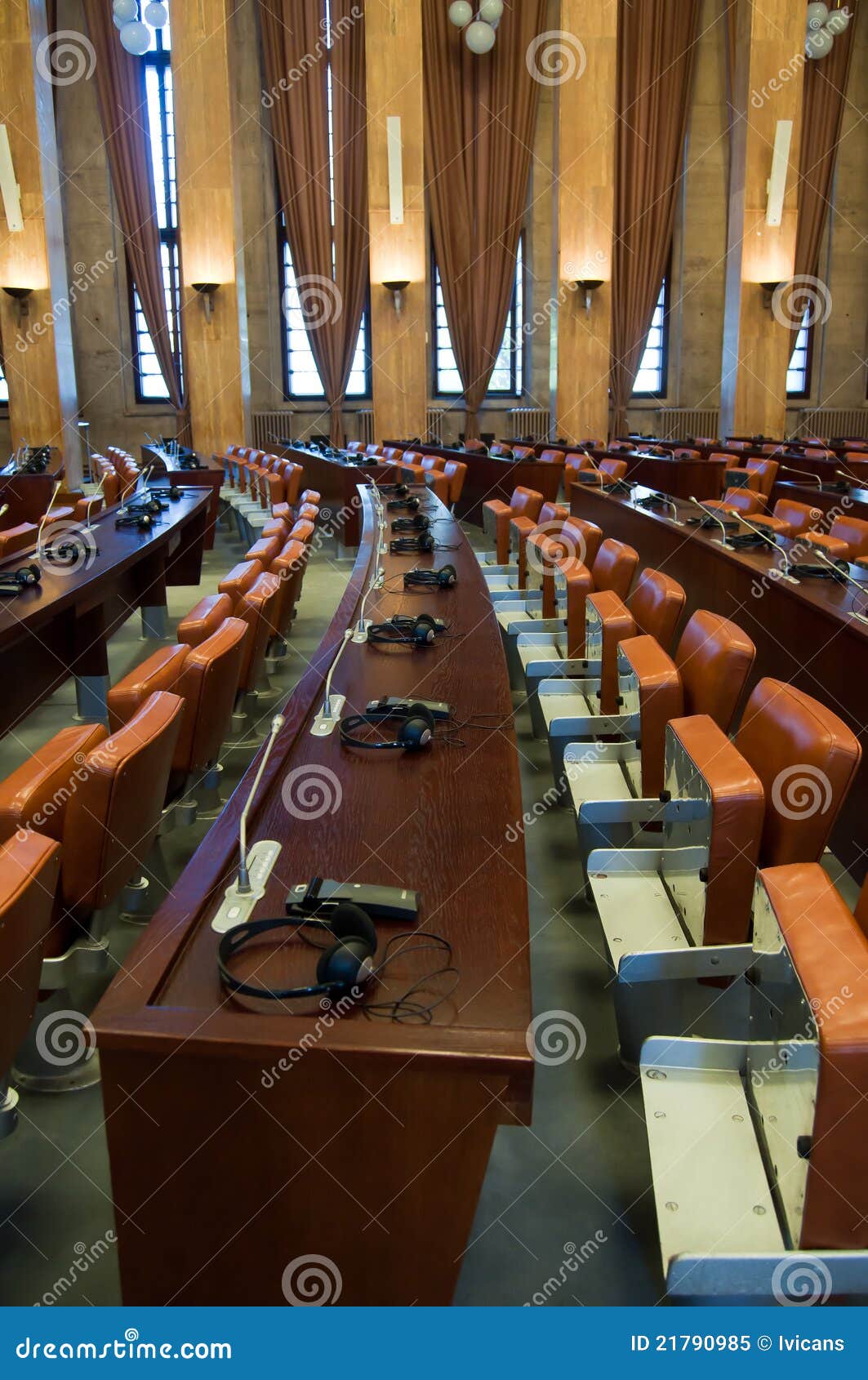 Empty conference hall stock image. Image of empty, hall - 21790985