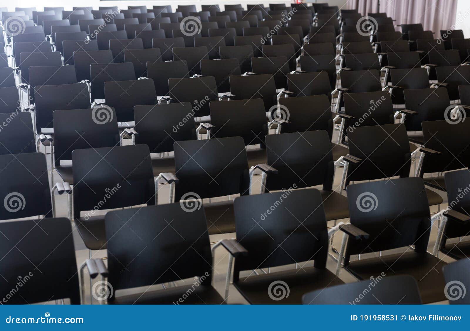 Empty conference hall stock image. Image of contemporary - 191958531