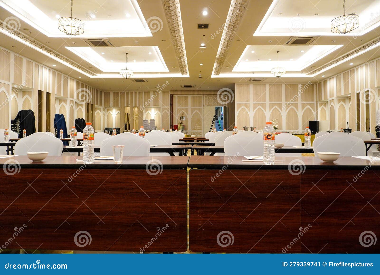 Empty Conference Room Eye Level Shot Stock Image - Image of level ...