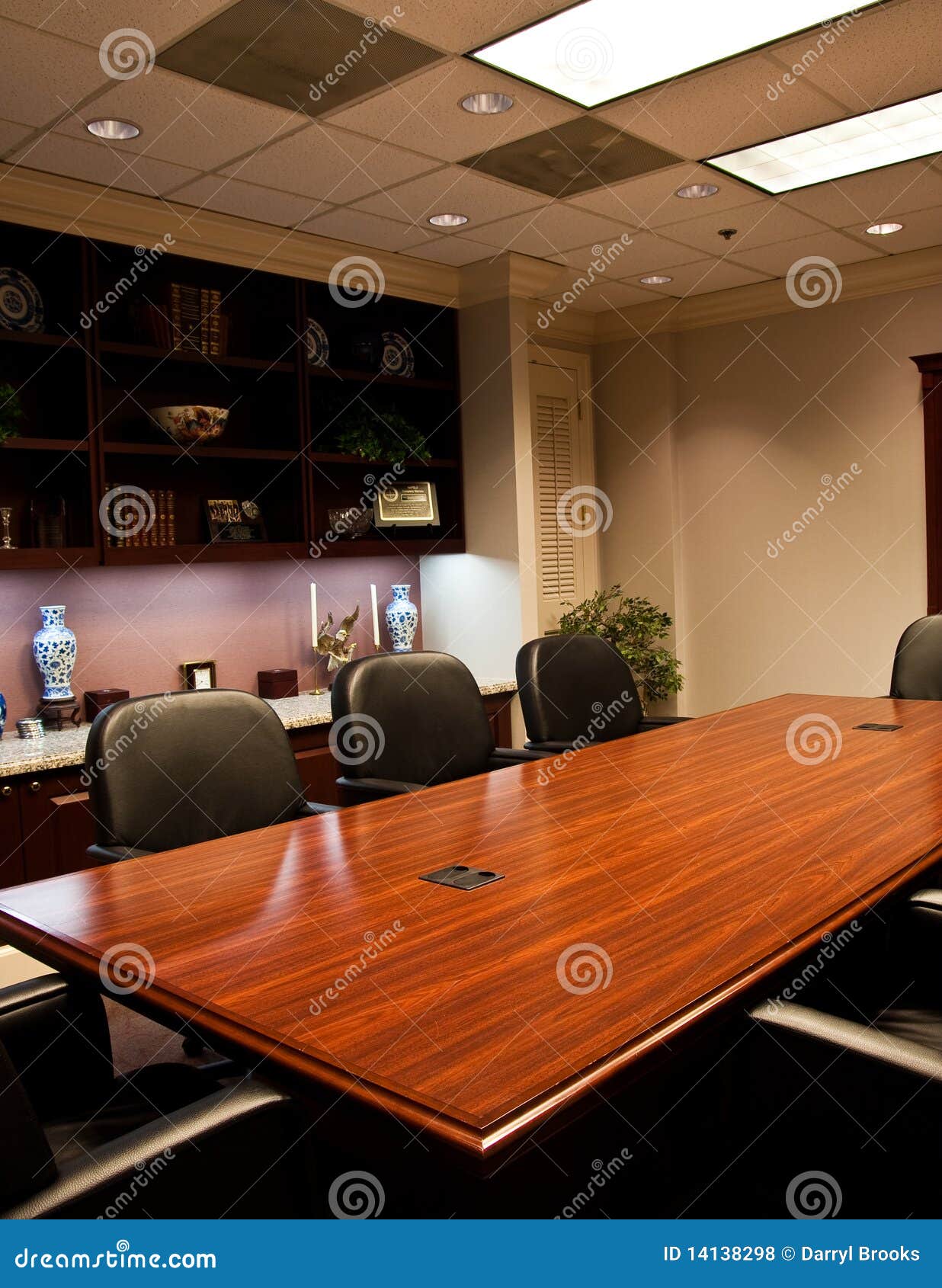 Empty Conference Room Table Stock Photo - Image of room, empty: 14138298