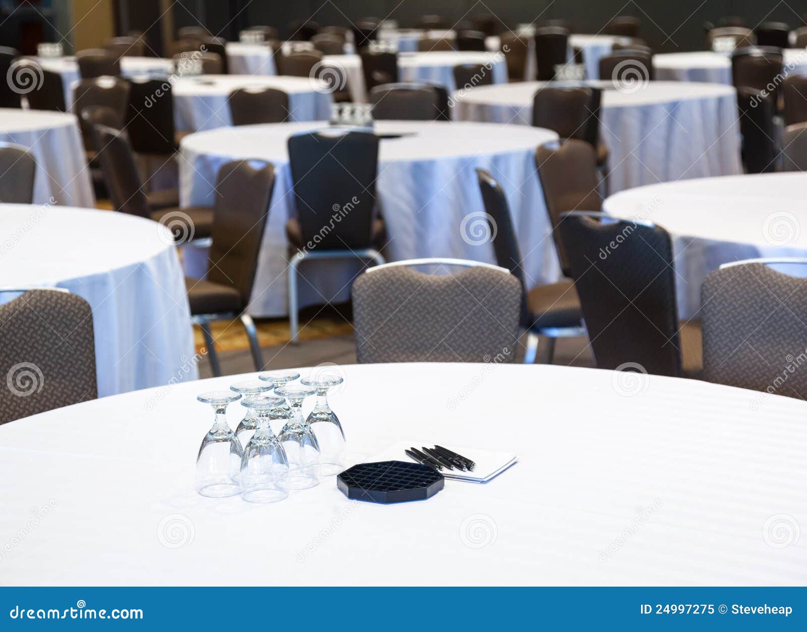 Empty Conference Room with Tables Stock Image - Image of clear, shot ...