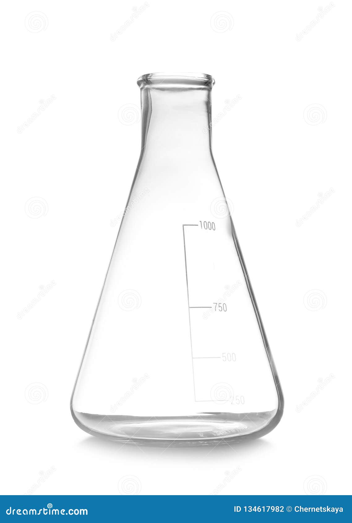 Empty Conical Flask Isolated on White. Chemistry Laboratory Stock Photo ... Empty Conical Flask Isolated on White. Chemistry Laboratory Stock Photo ...