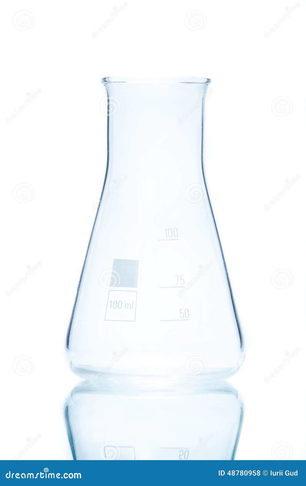 Empty Conical Flasks On Table. Stock Photography | CartoonDealer.com ...