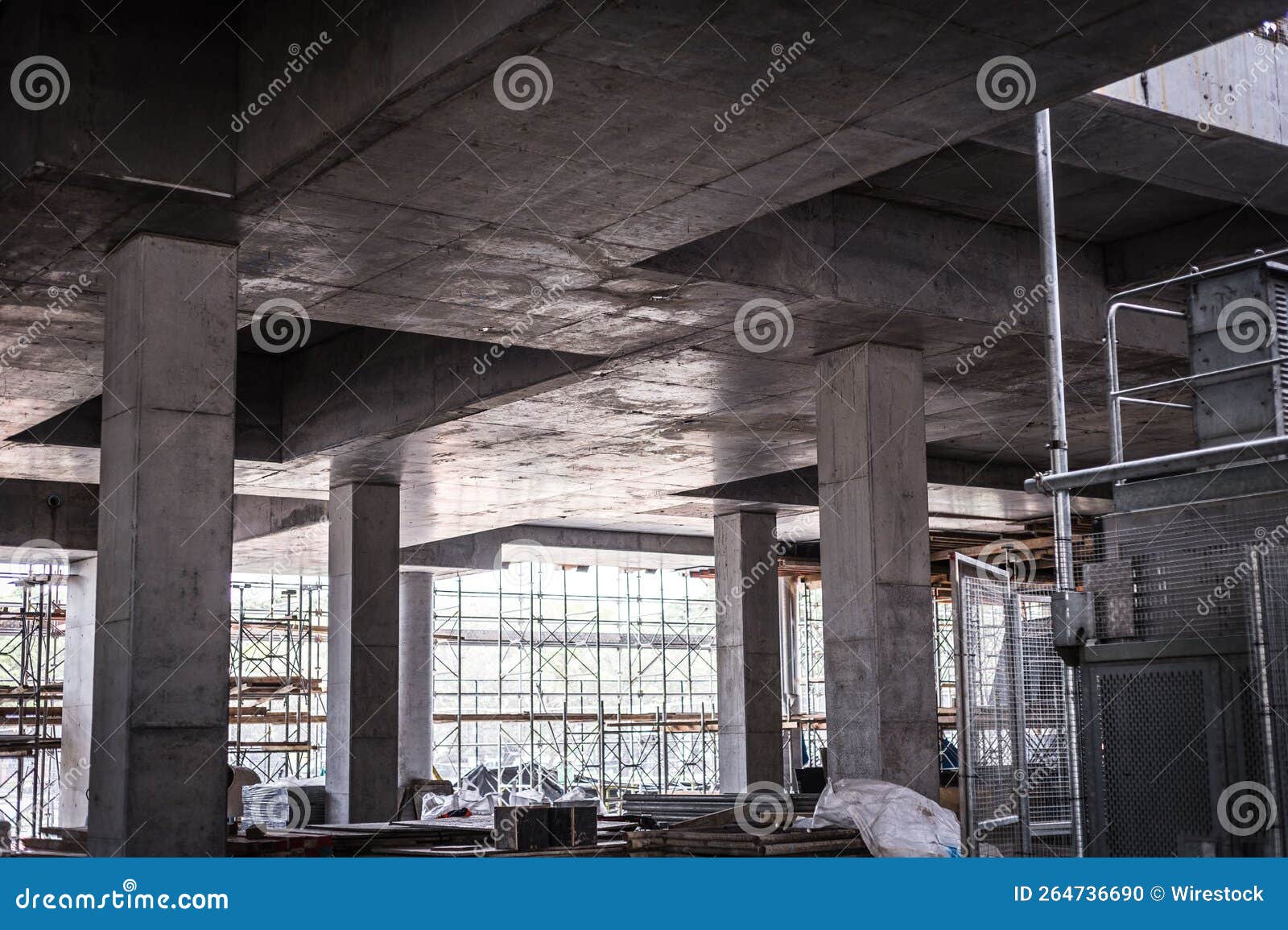 Empty Construction Site of Building Stock Photo - Image of engineering ...