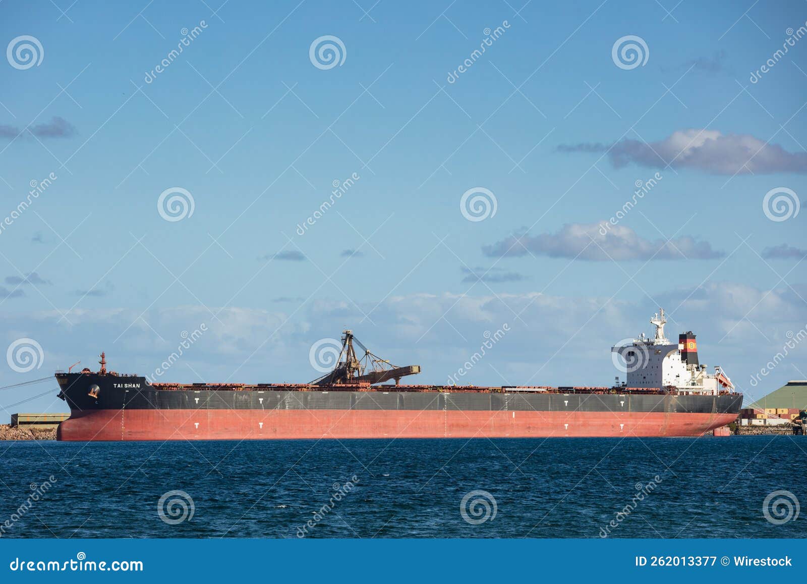 Empty Container Ship at Berth in the Port of Esperance, Western ...