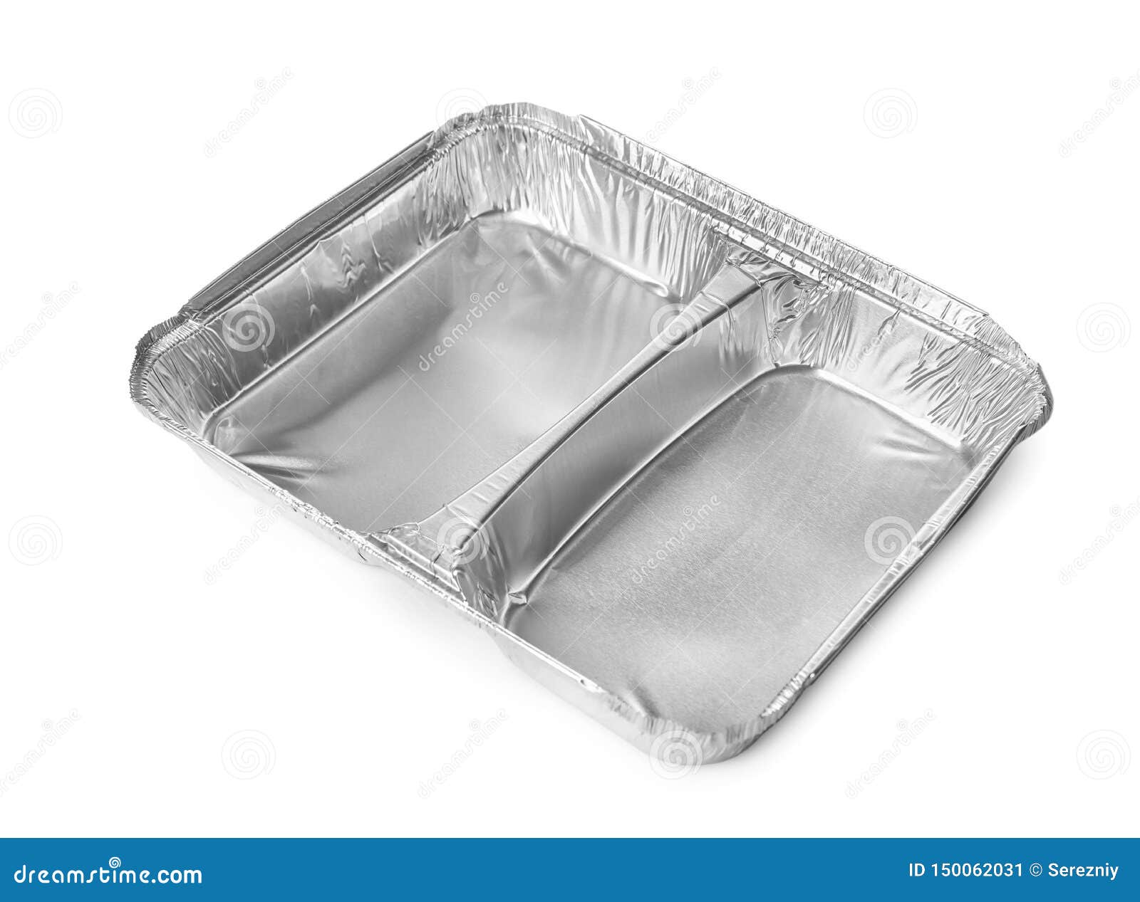 Empty Container on White Background. Food Delivery Service Stock Image ...