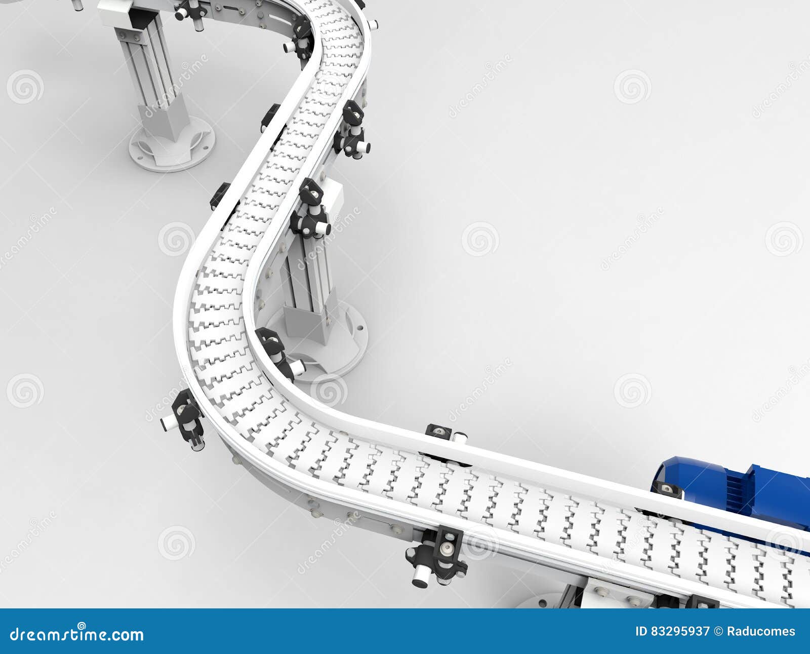 Empty conveyor belt stock illustration. Illustration of merchandise ...