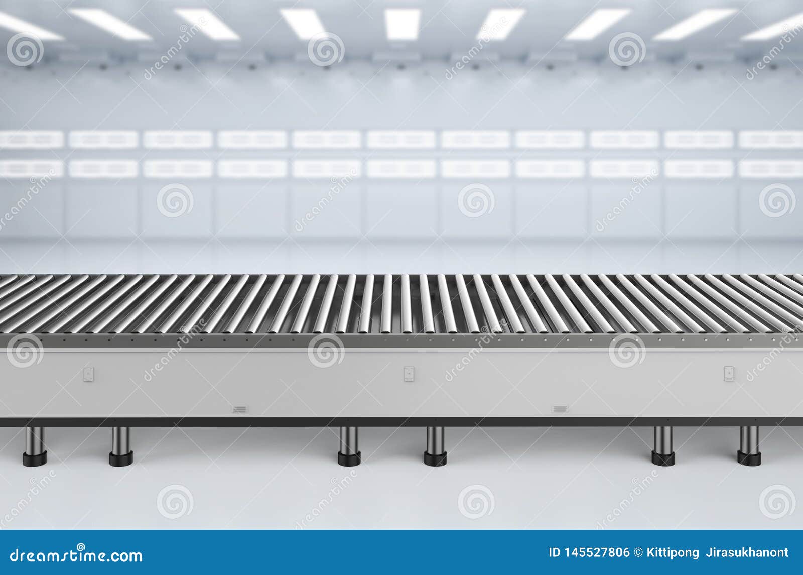 Empty conveyor belt stock illustration. Illustration of belt - 145527806