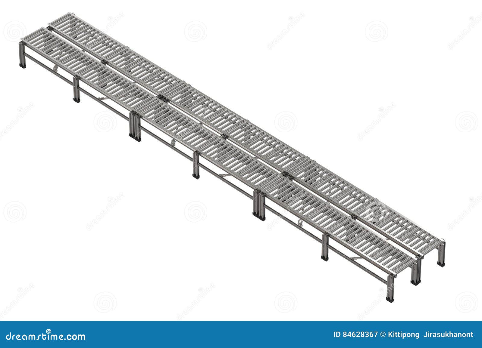 Empty conveyor belt stock image. Image of production - 84628367