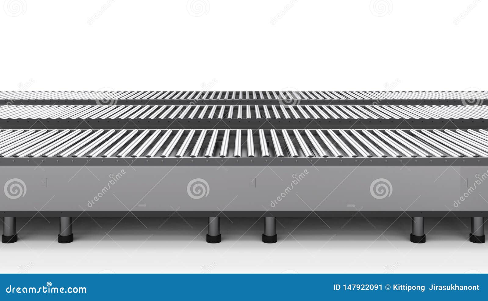 Empty conveyor belt stock image. Image of freight, factory - 147922091