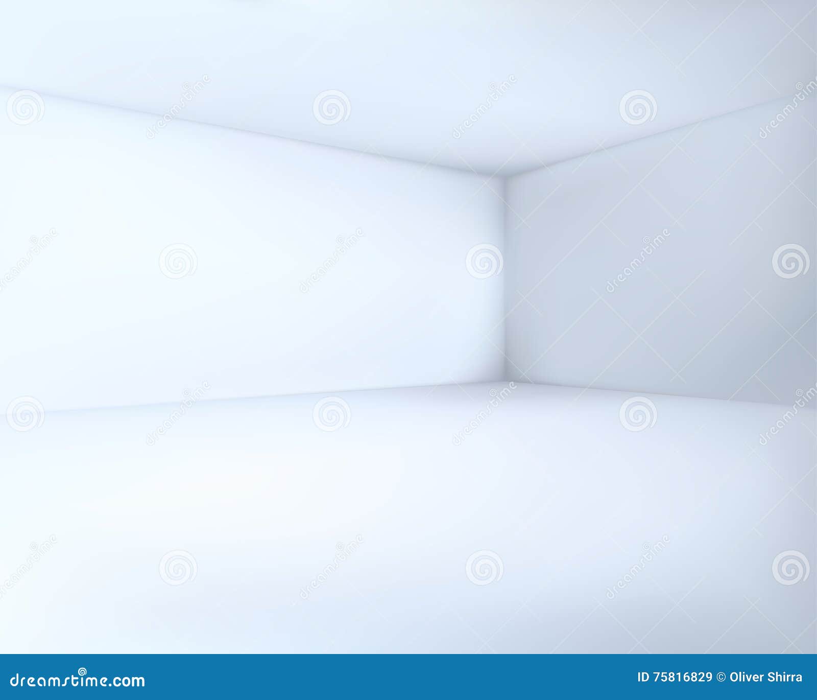Empty Cool White Room Corner Vector Stock Vector - Illustration of ...