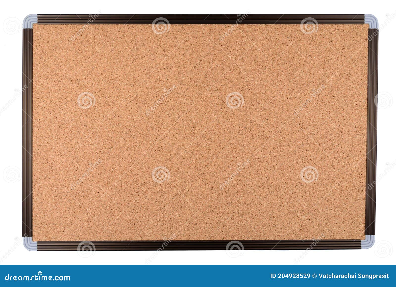 Empty Cork Board on White Background or Isolated Stock Image - Image of ...