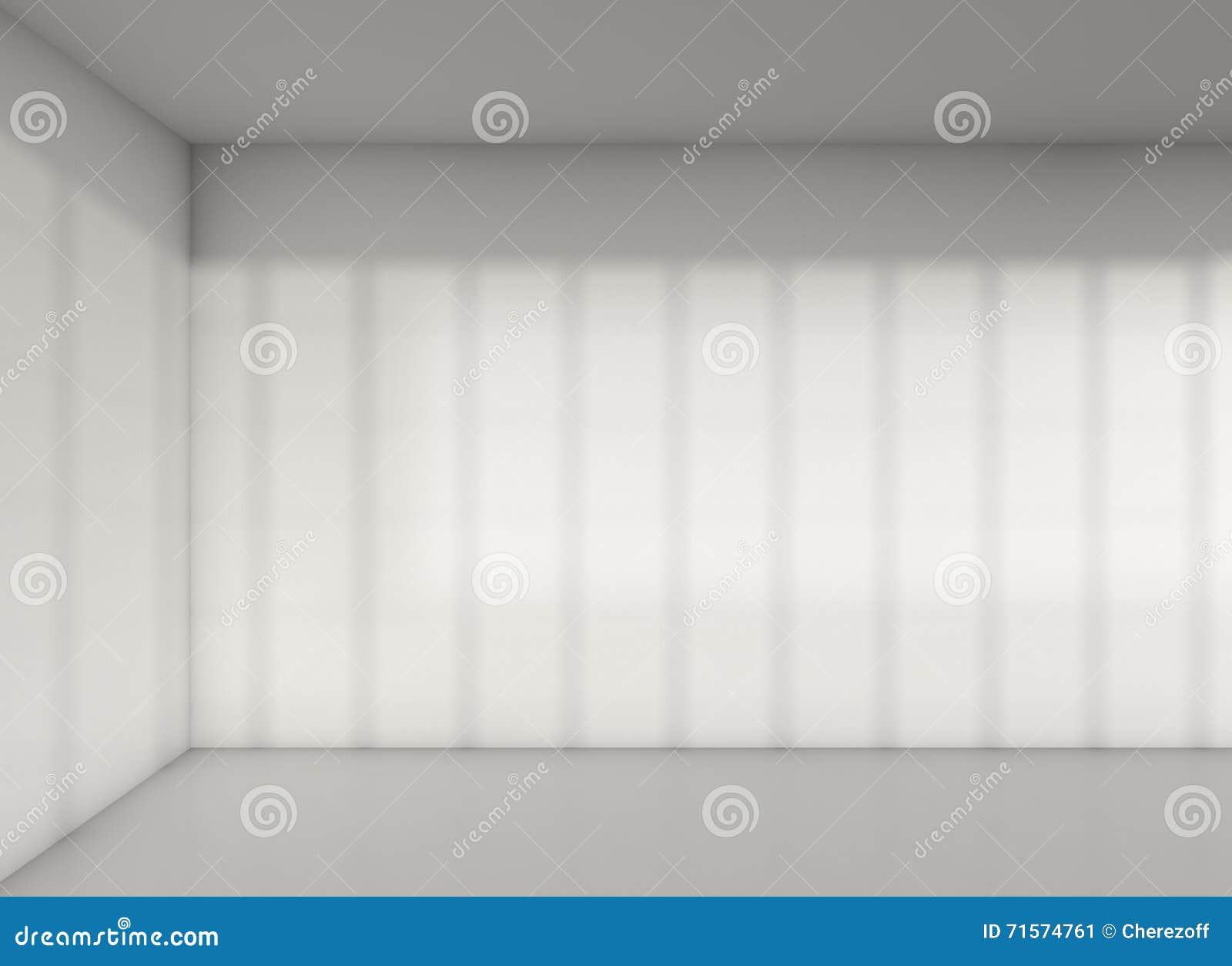 Empty Corner in Room. Shadow on Wall Stock Image - Image of inside ...