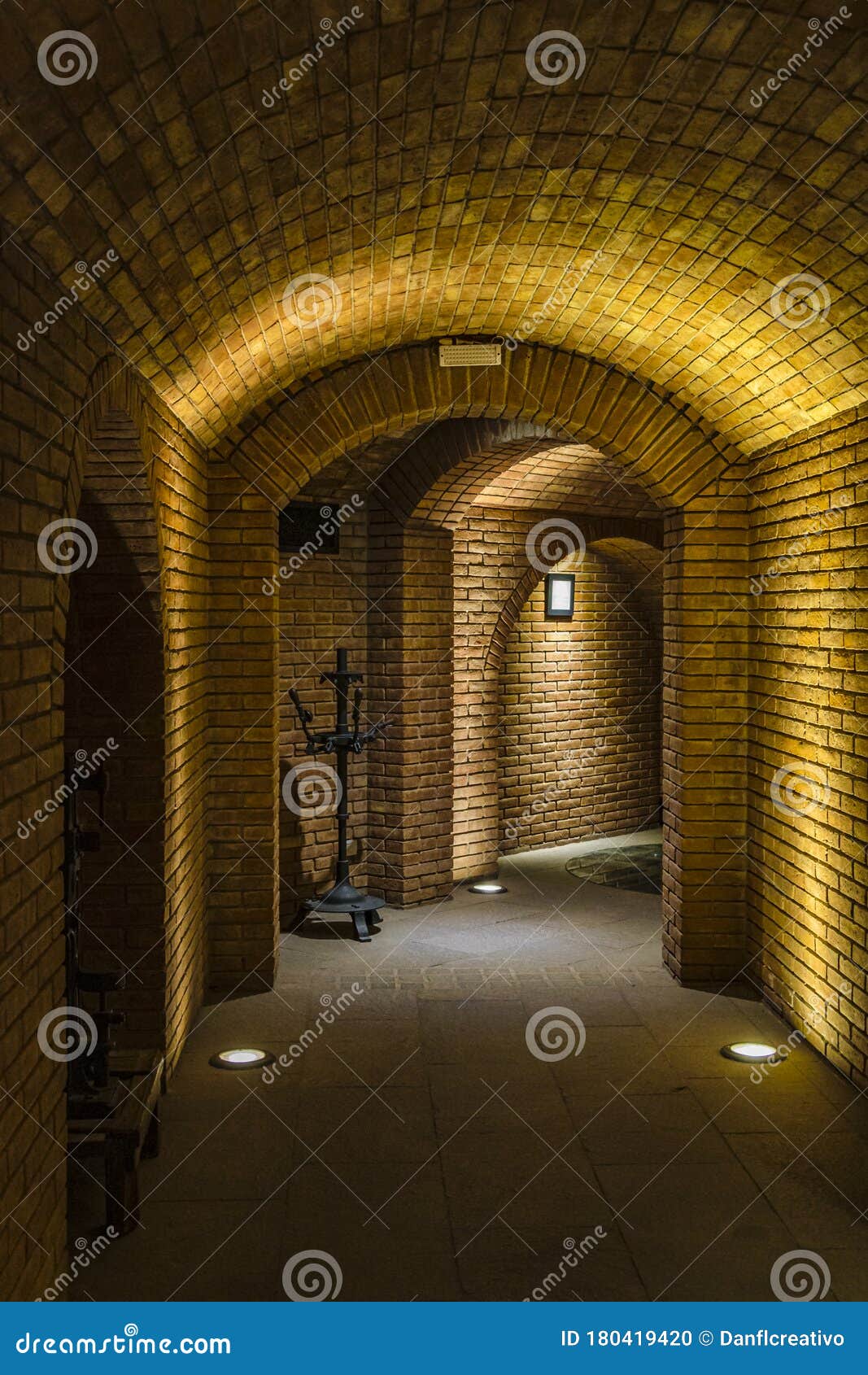 Empty Corridor at Wine Cellar, Mendoza Province, Argentina Stock Photo ...