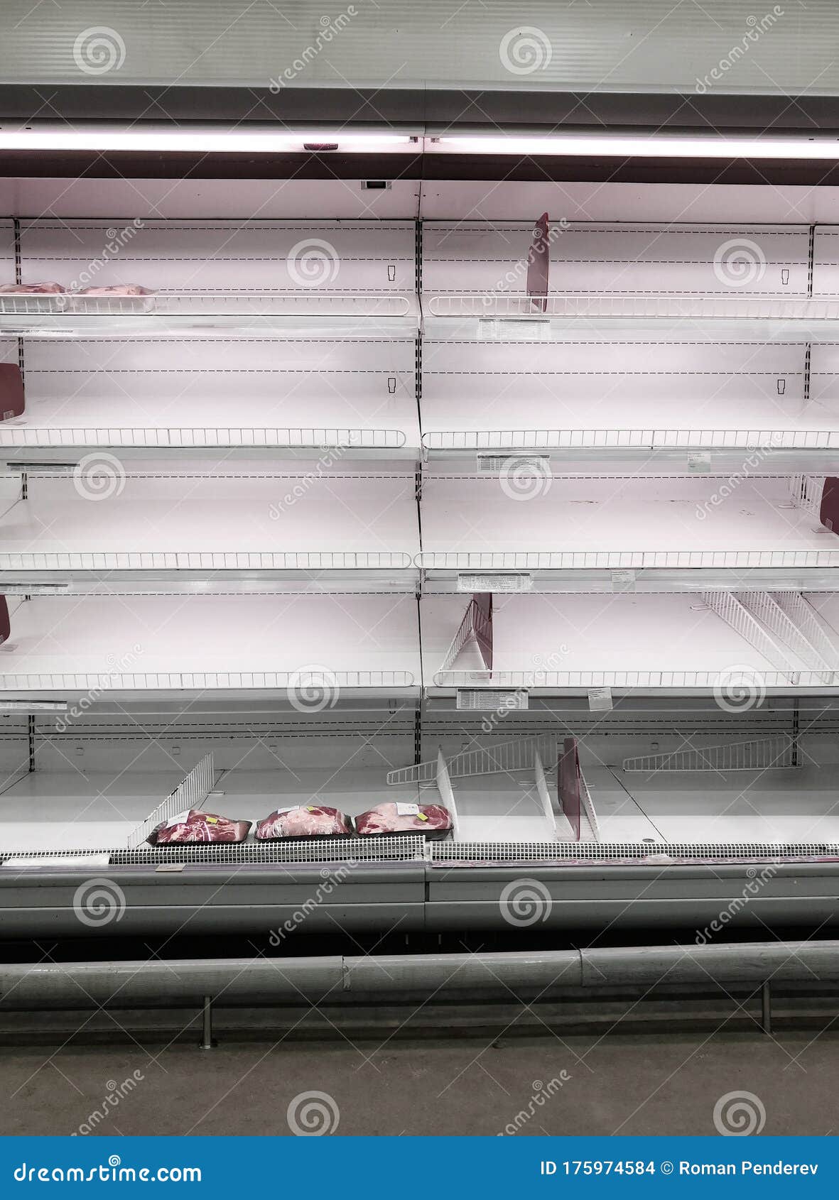 Empty Counters in a Grocery Store Stock Photo - Image of grocery ...