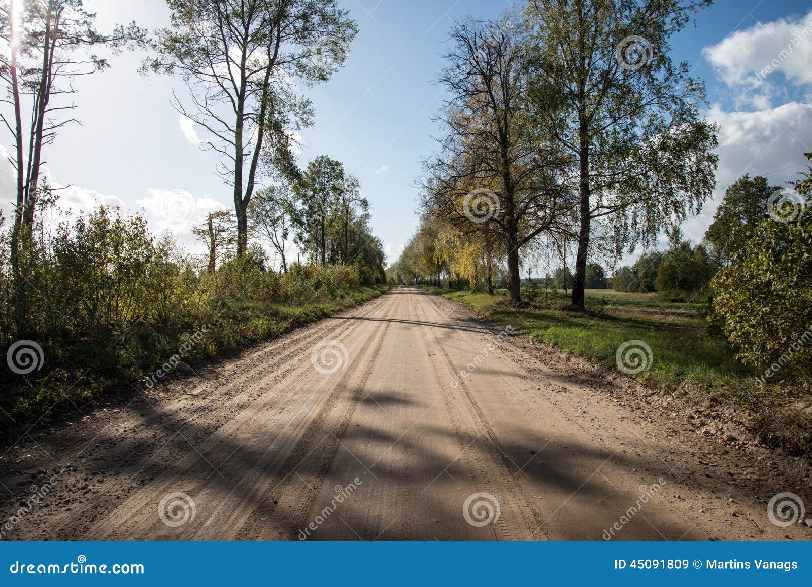 Empty country road stock image. Image of season, natural - 45091809